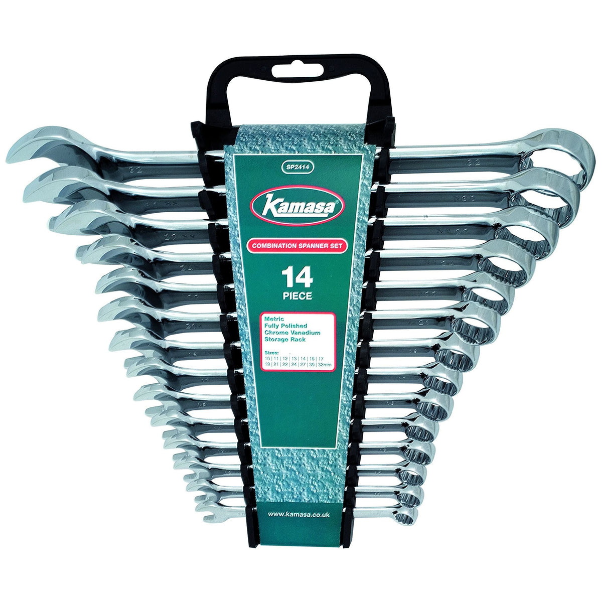 Power-Tec Combination Spanner Set 14pc SP2414 — Town Tools