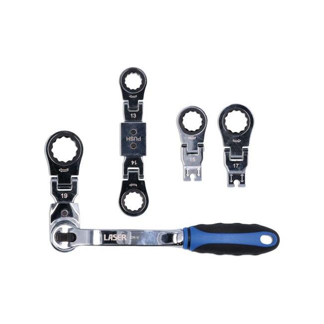 Laser Multi Head Ratchet Ring Spanner Set 7863 — Town Tools