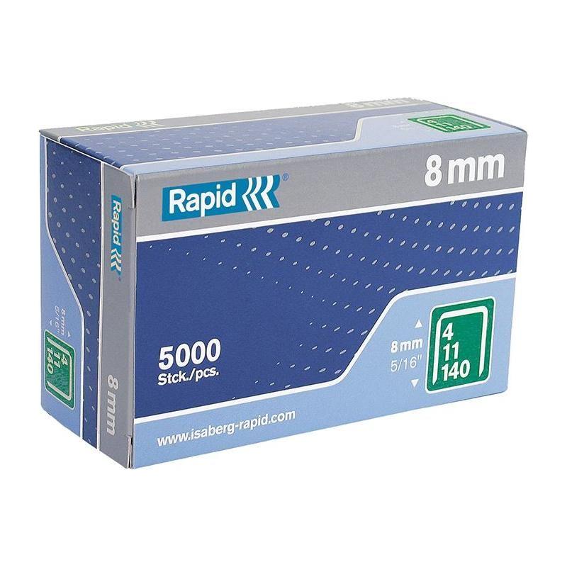 Rapid 140/8 8mm Galvanised Staples (Box 5000) — Town Tools