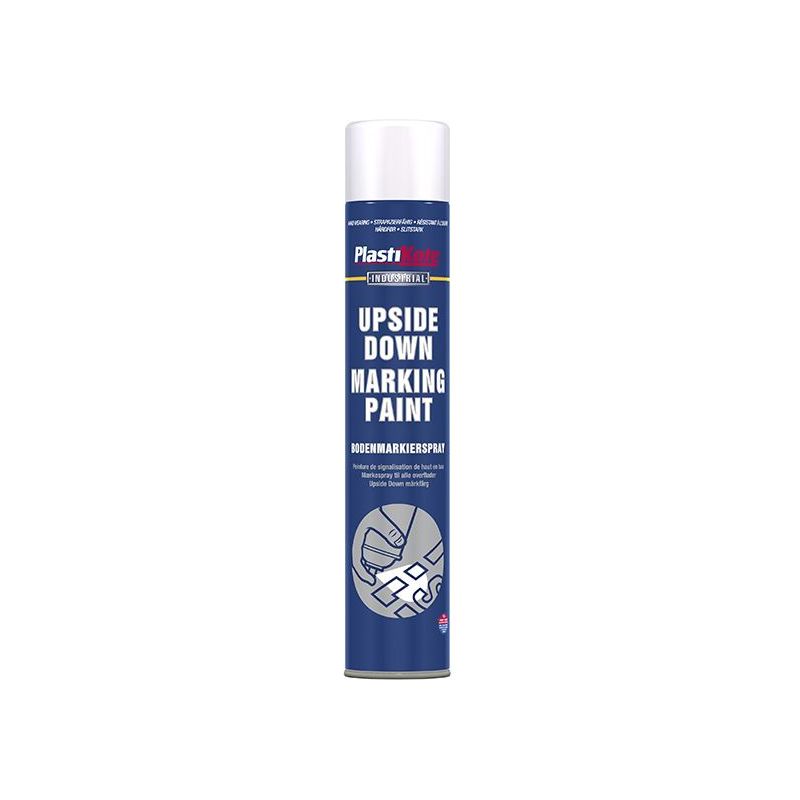 Plastikote Upside Down Marking Paint White 750ml — Town Tools